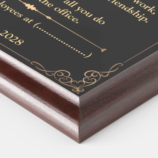 Best Boss Award Personalized Thank You Gift | Zazzle