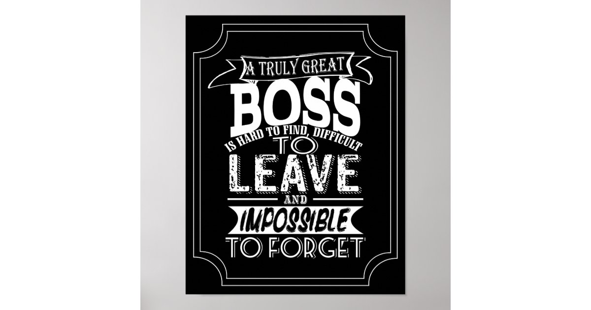 best Boss ever boss Day Poster print | Zazzle