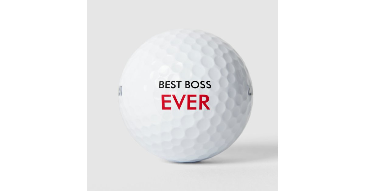 Best Boss Ever Golf Balls | Zazzle