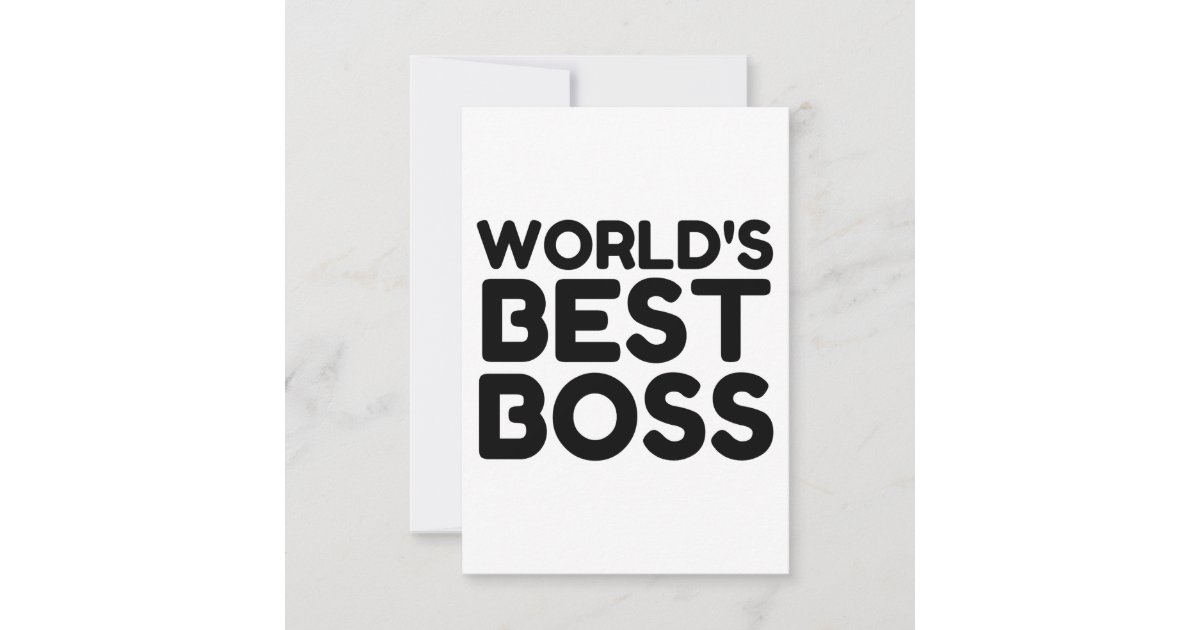 BEST BOSS THANK YOU CARD | Zazzle