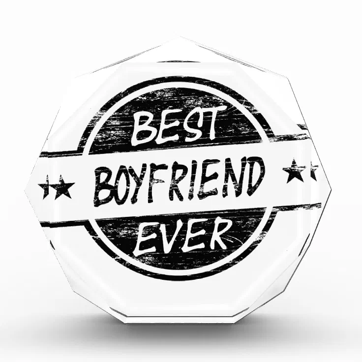 Best Boyfriend Ever Black Award | Zazzle