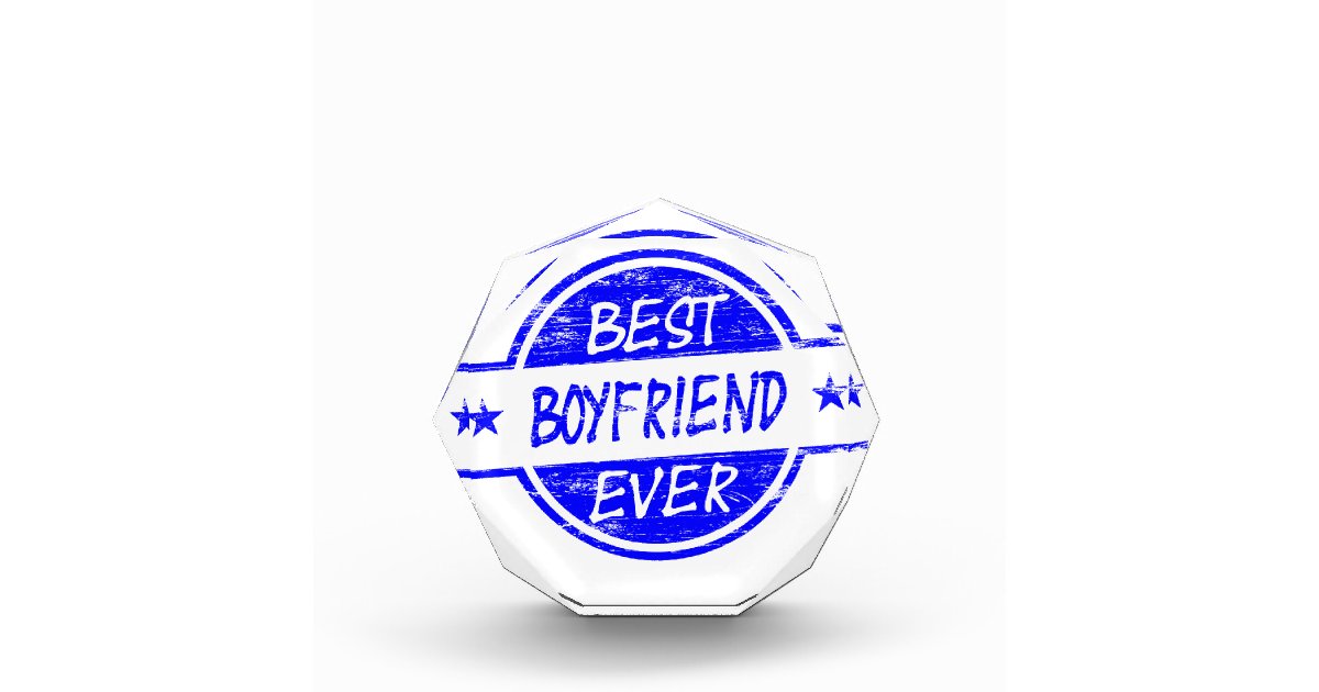 Best Boyfriend Ever Blue Award | Zazzle
