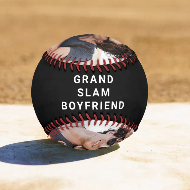 Best Boyfriend Ever Photo Black Baseball | Zazzle
