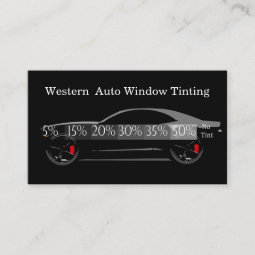 Best Car Automotive Window Tinting Business Card | Zazzle