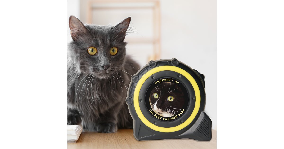 Best Cat Mom Ever Photo Tape Measure | Zazzle
