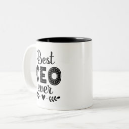 Best CEO Ever Two-Tone Coffee Mug | Zazzle