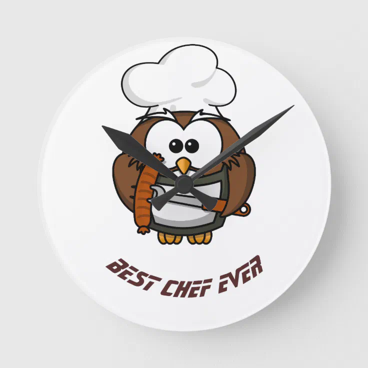 Best Chef ever Round Clock | Zazzle