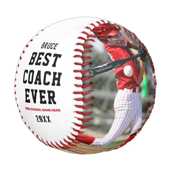 Best Coach Ever Custom Baseball | Zazzle.com