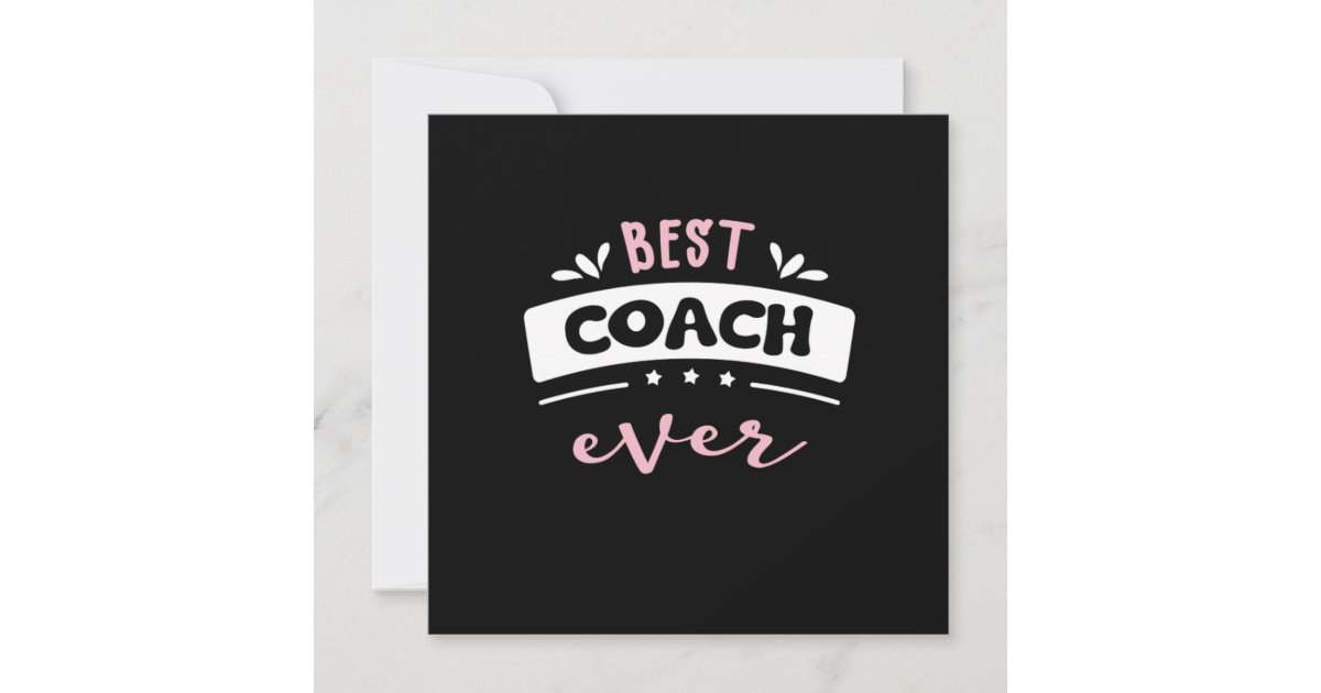 Best Coach Ever Gift Idea Invitation | Zazzle