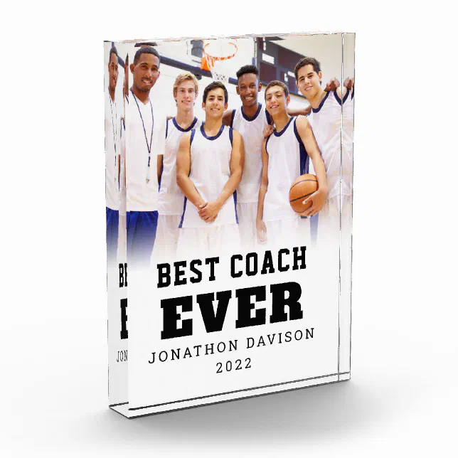 Best Coach Ever Name Photo Overlay Year Team | Zazzle