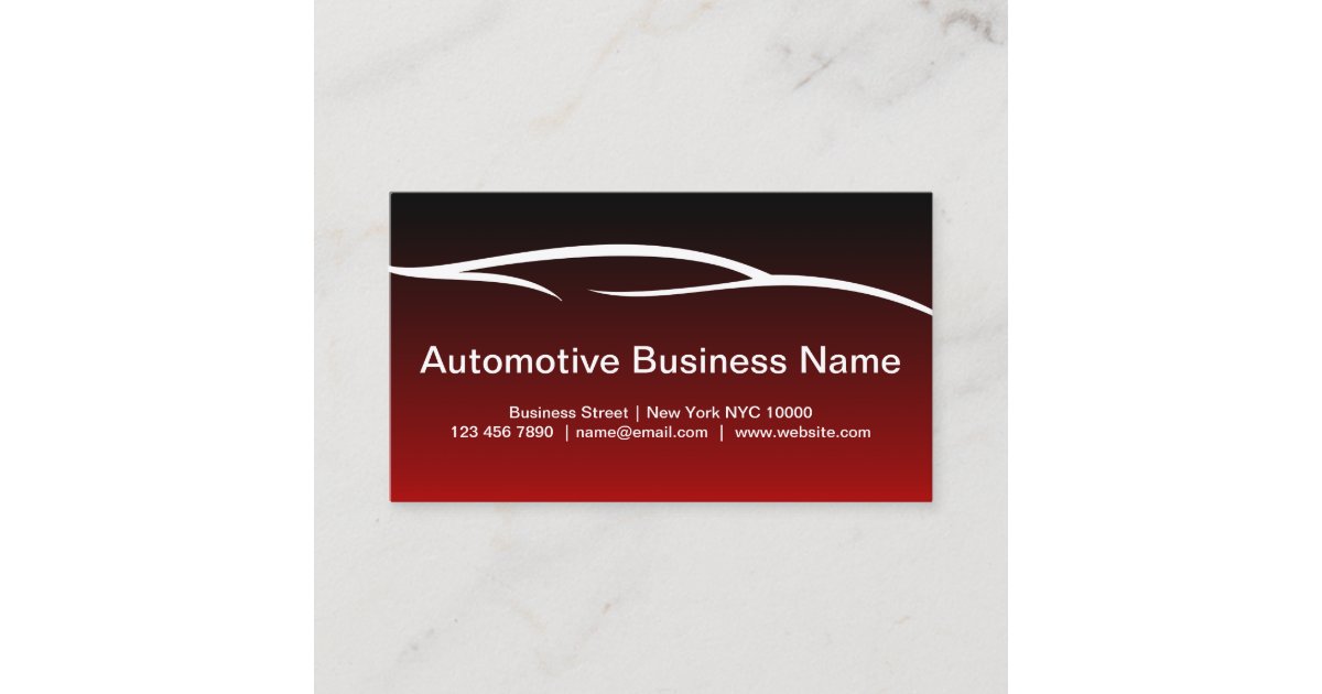 Best Cool Automotive Business Cards | Zazzle