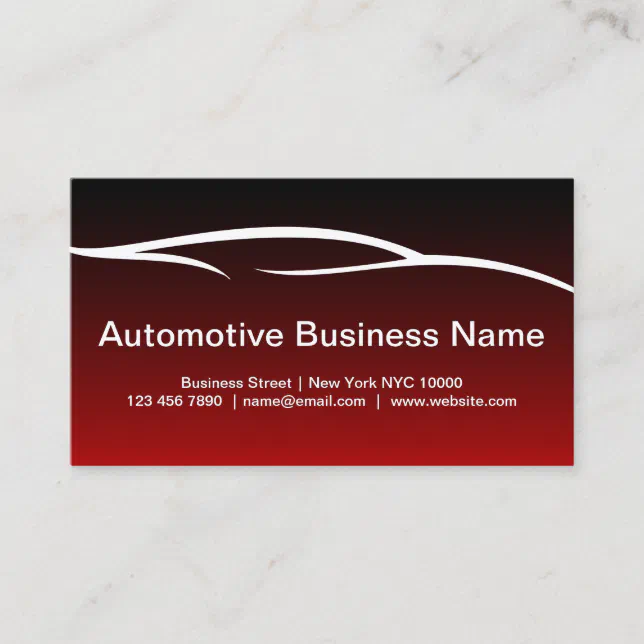 Best Cool Automotive Business Cards | Zazzle