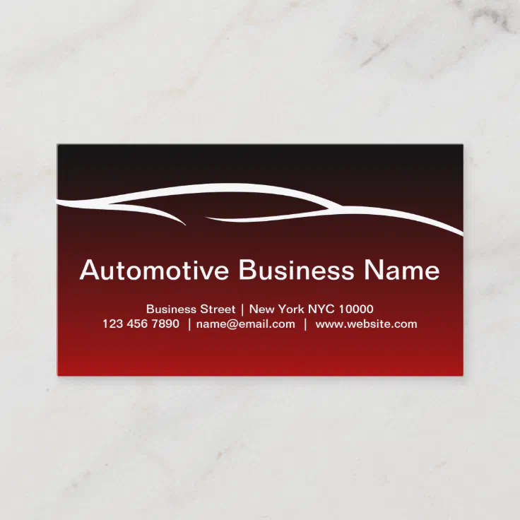 Best Cool Automotive Business Cards | Zazzle