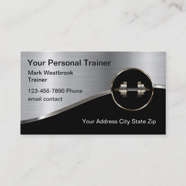 Best Cool Personal Fitness Trainer Business Card | Zazzle