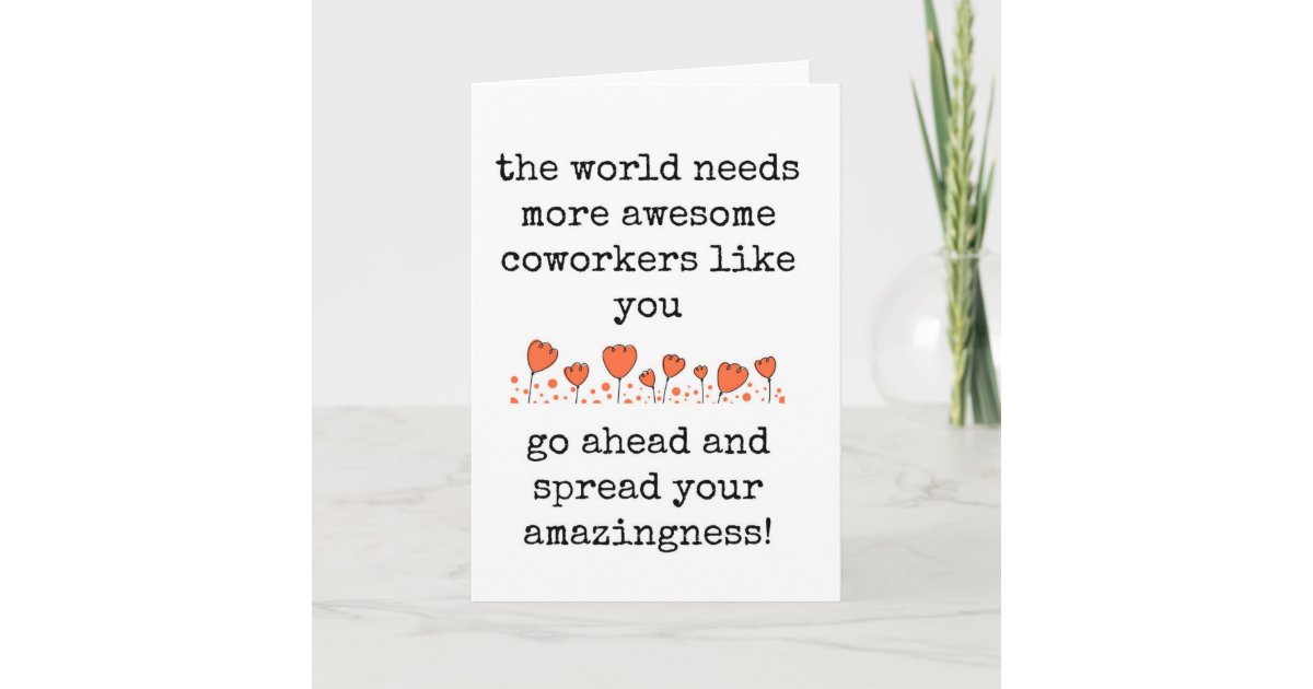 Best Coworker Ever, Coworker Appreciation Card | Zazzle