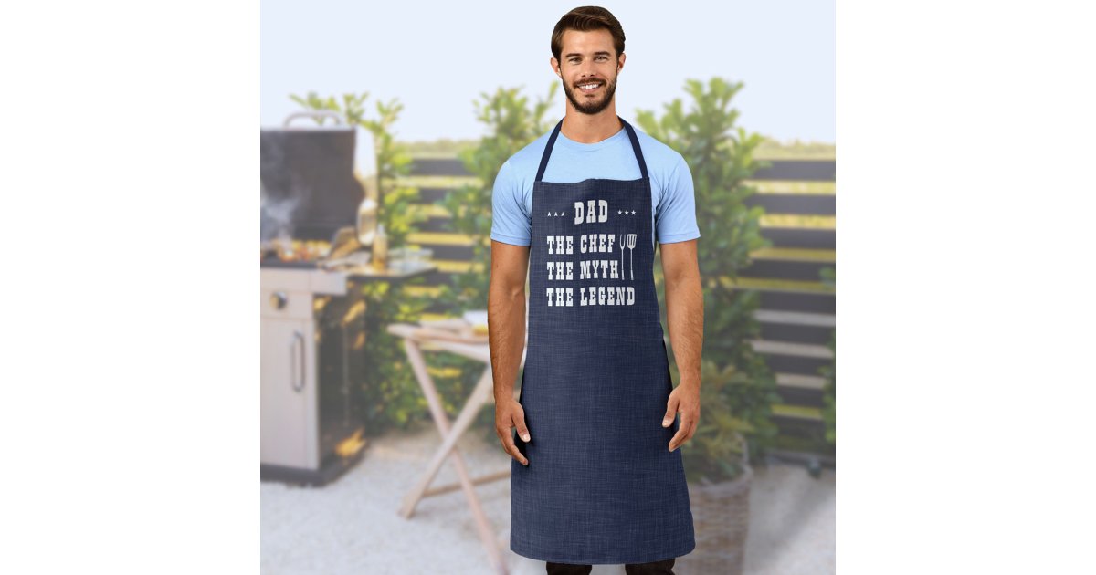 Best Dad BBQ Chef Grilling Apron | Zazzle