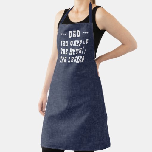 Best Dad BBQ Chef Grilling Apron | Zazzle