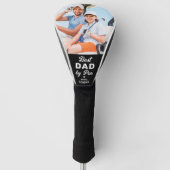 BEST DAD BY PAR Custom Photo Modern Golfer Golf Head Cover | Zazzle