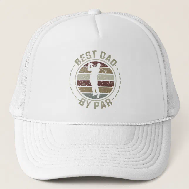 Best Dad by Par Golf Trucker Hat | Zazzle