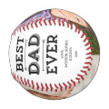 Best Dad Ever Arrows Custom Personalized Photo Baseball | Zazzle