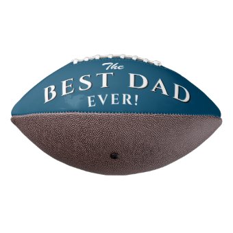 Best Dad Ever Blue Father 3 Photo Collage Football | Zazzle