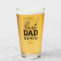 Best Dad Ever Calligraphy Photo Glass | Zazzle