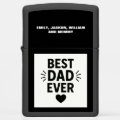 Best Dad Ever Custom Father's Day Zippo Lighter | Zazzle