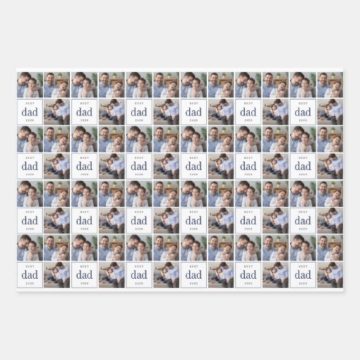 Best Dad Ever Father's Day Coordinating Wrapping Paper Sheets | Zazzle