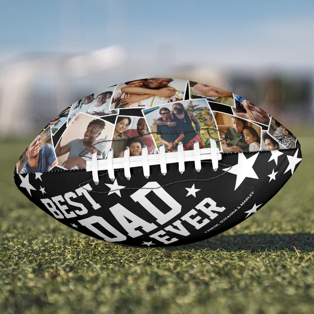 Best Dad Ever Father's Day Photo Football | Zazzle