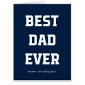 Best Dad Ever | Modern Blue and White Multi Photo Card | Zazzle