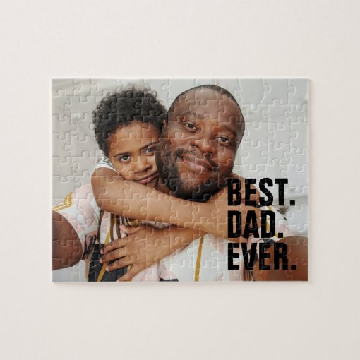 Best Dad Ever Personalized Fathers Day Jigsaw Puzzle | Zazzle