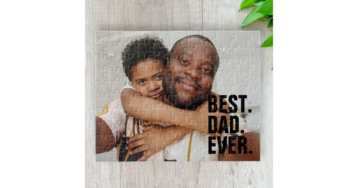 Best Dad Ever Personalized Fathers Day Jigsaw Puzzle | Zazzle