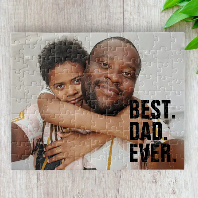 Best Dad Ever Personalized Fathers Day Jigsaw Puzzle | Zazzle
