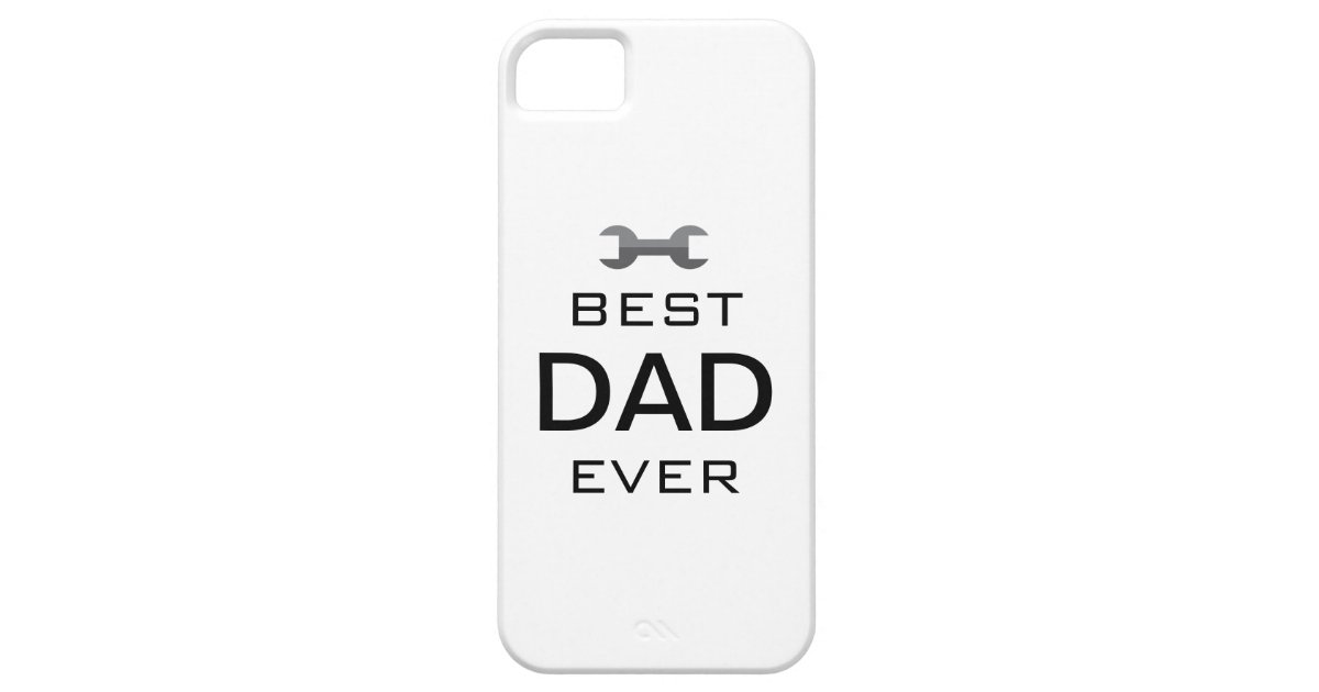 Best Dad Ever Phone Case with Wrench Icon | Zazzle.com