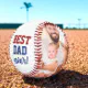 Best Dad Ever Red Blue Father's day Photos Custom Baseball | Zazzle