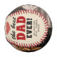 Best Dad Ever Red Heart Father`s Day 2 Photo Baseball | Zazzle
