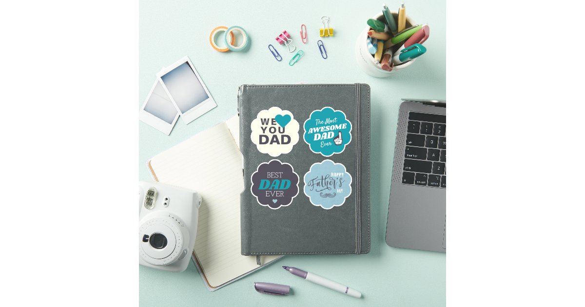 Best Dad Ever | Retro Father's Day Stickers | Zazzle