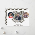 Best Dad Heart Father`s Day 3 Photos Holiday Card | Zazzle