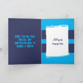 Best daddy 4 photos love you navy sky blue card | Zazzle