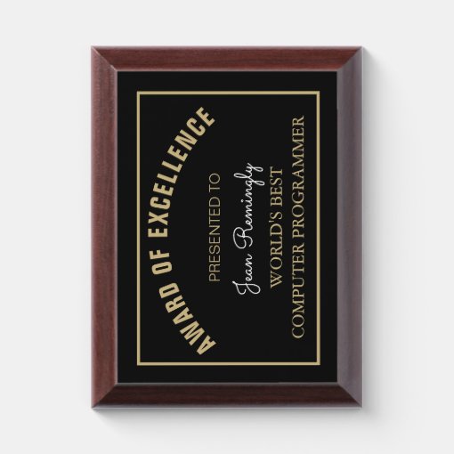 Best Data Computer Programmer Plaque Zazzle