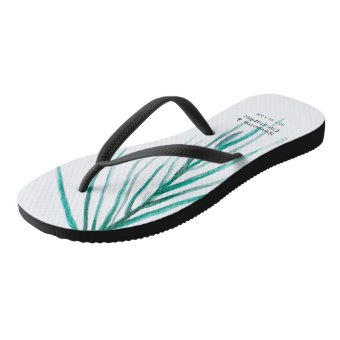 Best Day Ever Personalized Beach Wedding Flip Flops | Zazzle