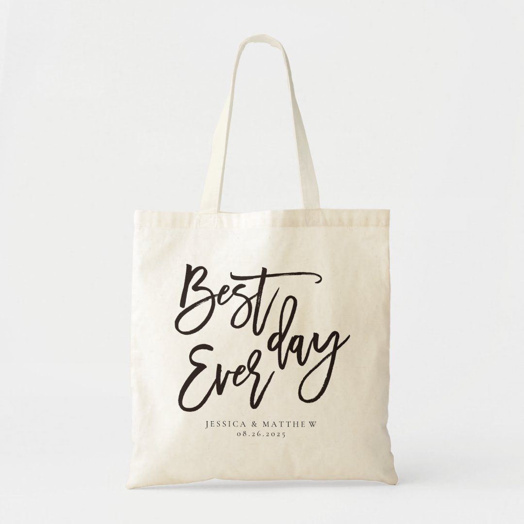 Best day ever, Personalized Welcome Tote Bag | Zazzle