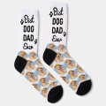Best Dog Dad Ever Personalized Pattern Pet Photo Socks | Zazzle