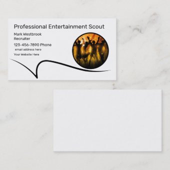 Best Entertainment Scout Business Cards | Zazzle