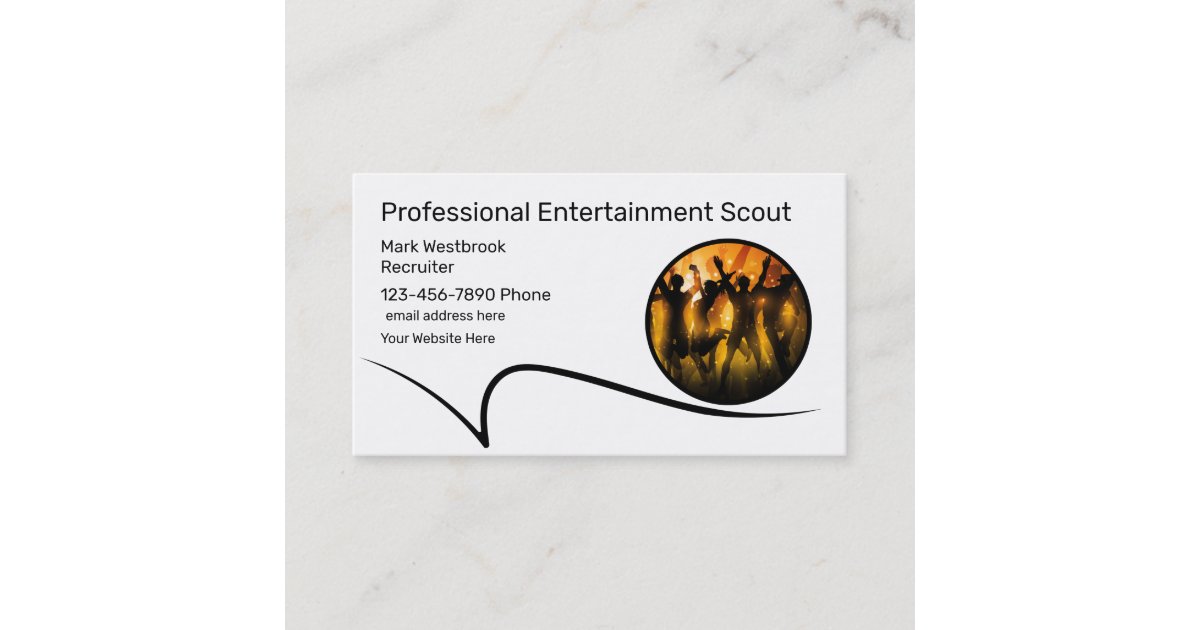 Best Entertainment Scout Business Cards | Zazzle