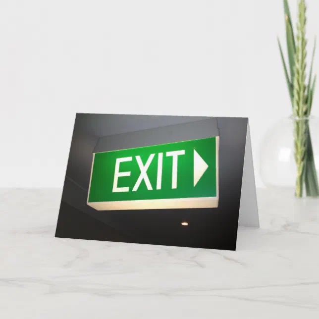 best exit card | Zazzle