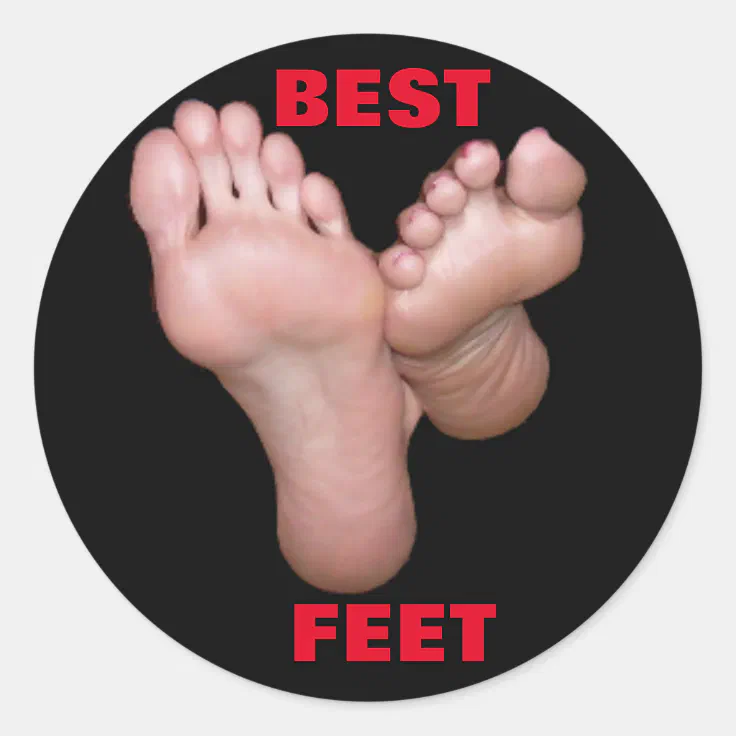 BEST FEET CLASSIC ROUND STICKER | Zazzle
