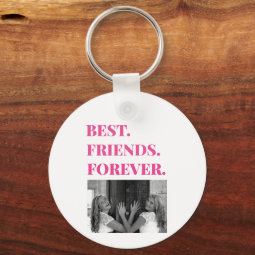 Best Friend BFF Besties Photo Keychain | Zazzle