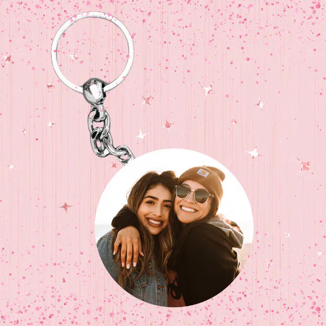 Best Friend Custom Photo Create your own Keychain | Zazzle