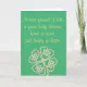 Best Friend Thank You Four Leaf Clover Card | Zazzle